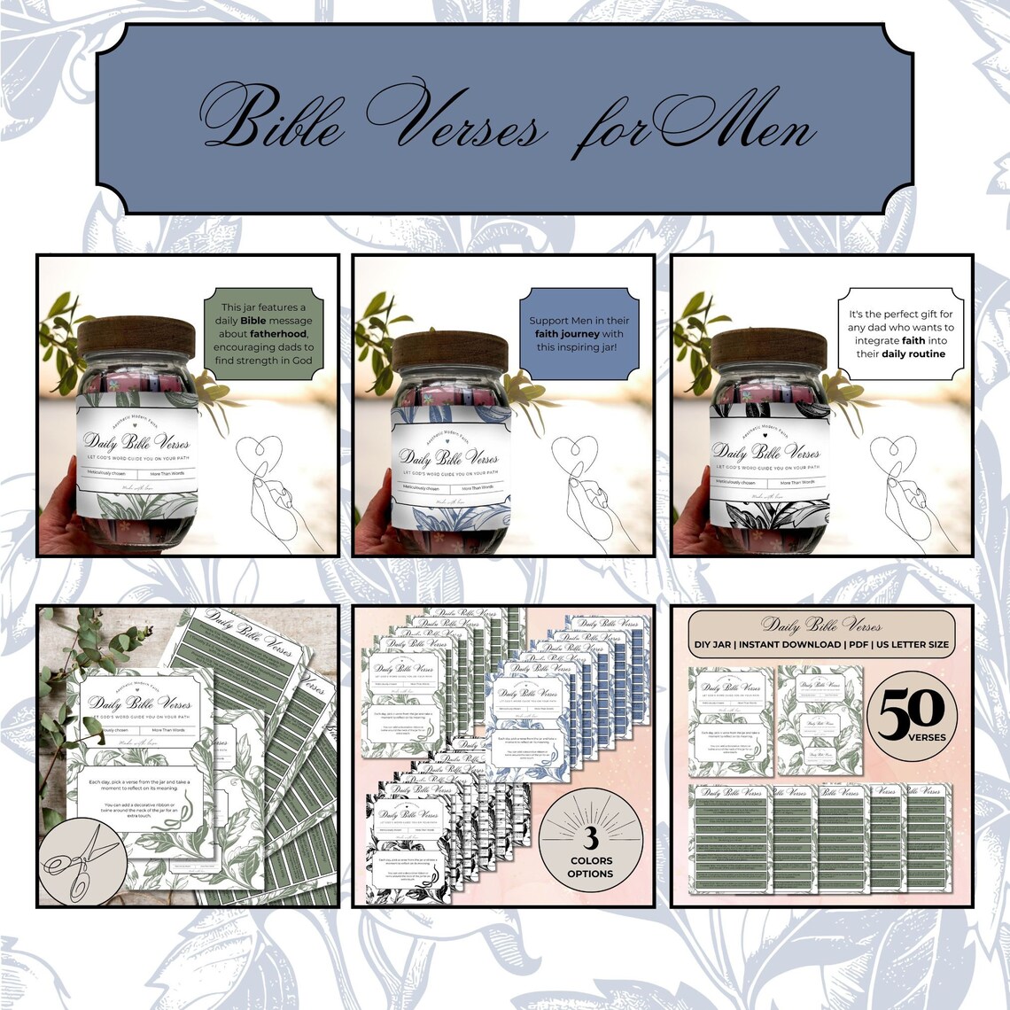 BUNDLE Prayer Jar Printable, Scripture Jar, the Hope Jar Bible Verses ...