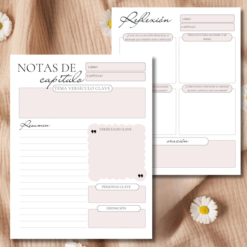 Spanish Bible Study Printable Bible Scriptures Digital Bible Summary ...