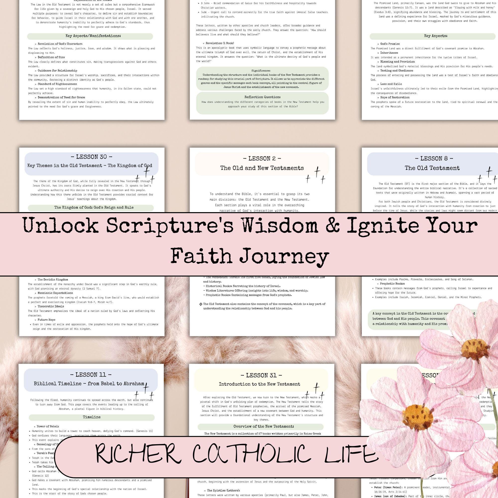 Bible Made Simple Beginner Bible Study Printable Bible Guide Template ...