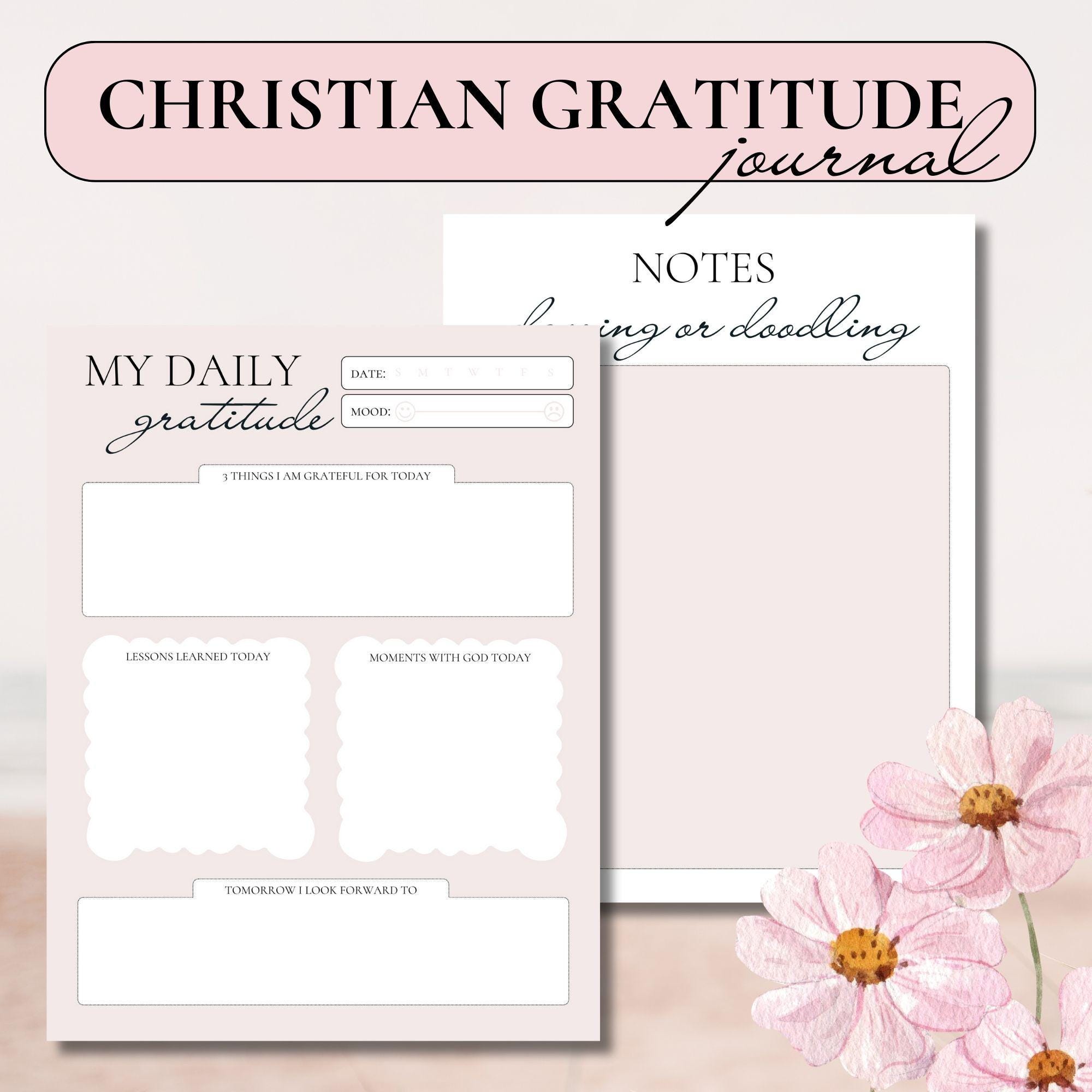 DAILY GRATITUDE Christian Digital Gratitude Goodnotes Junk Journal ...