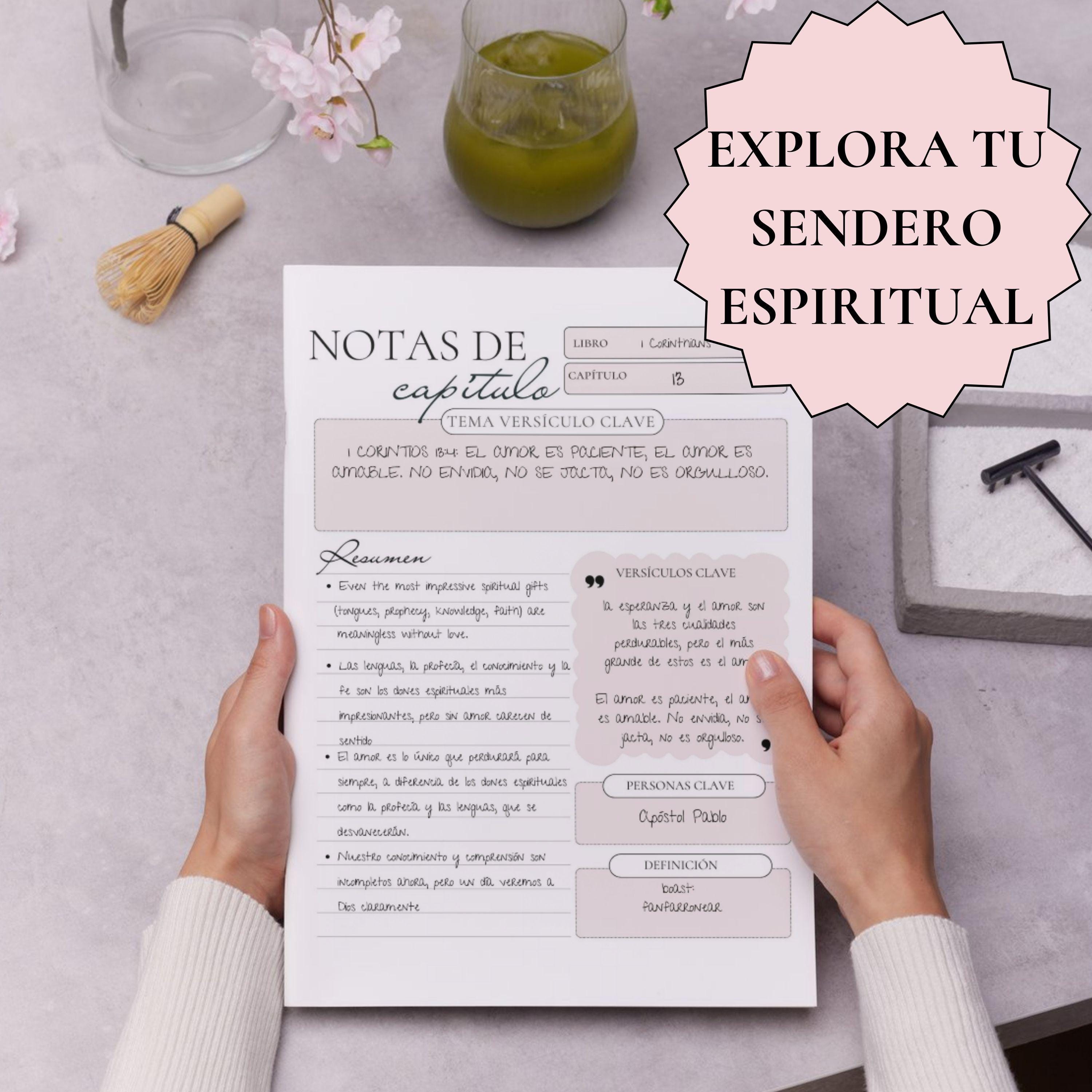 Spanish Bible Study Printable, Bible Scriptures Digital Bible Summary ...