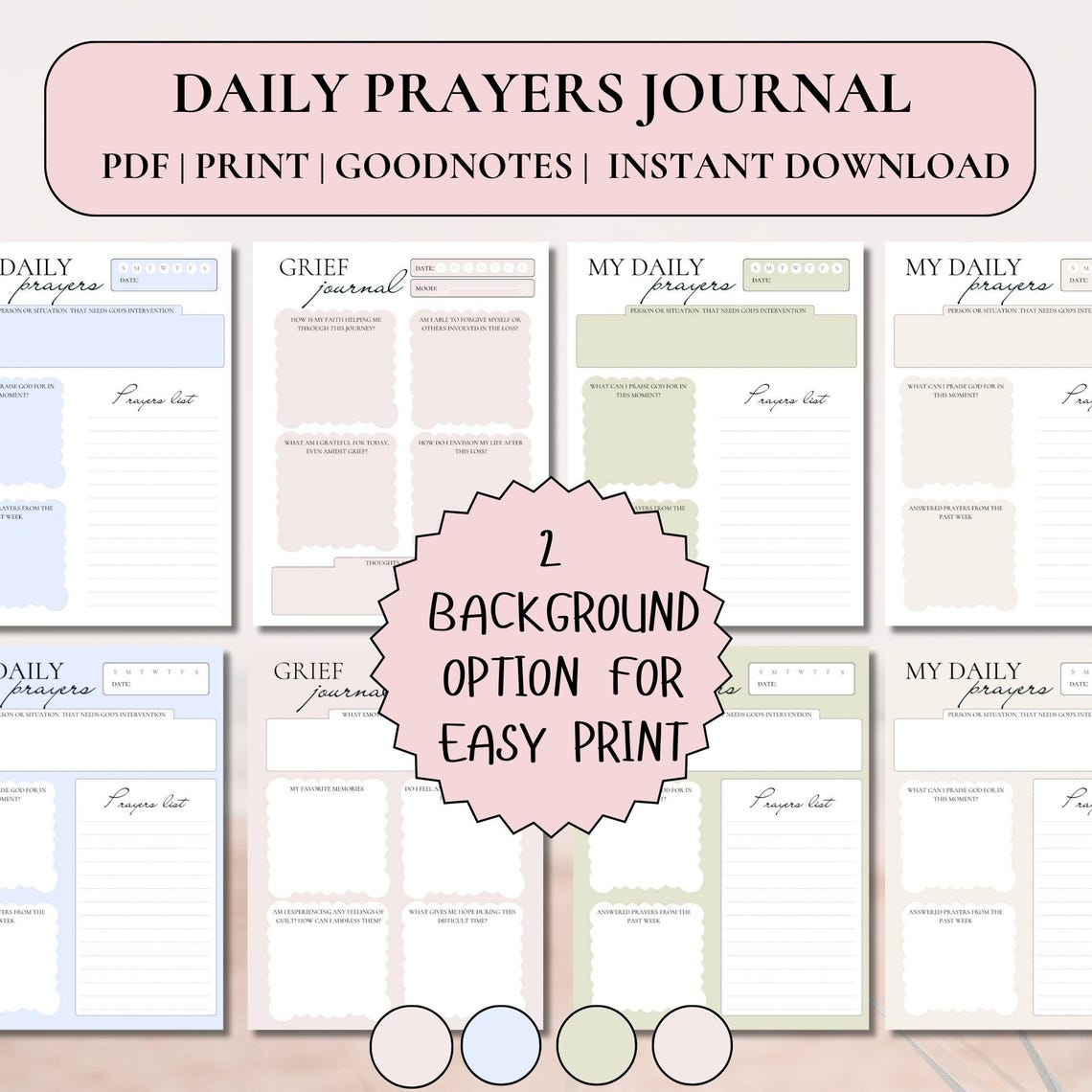 DAILY PRAYER Printable, Printable Morning Devotional Prayer Tool ...