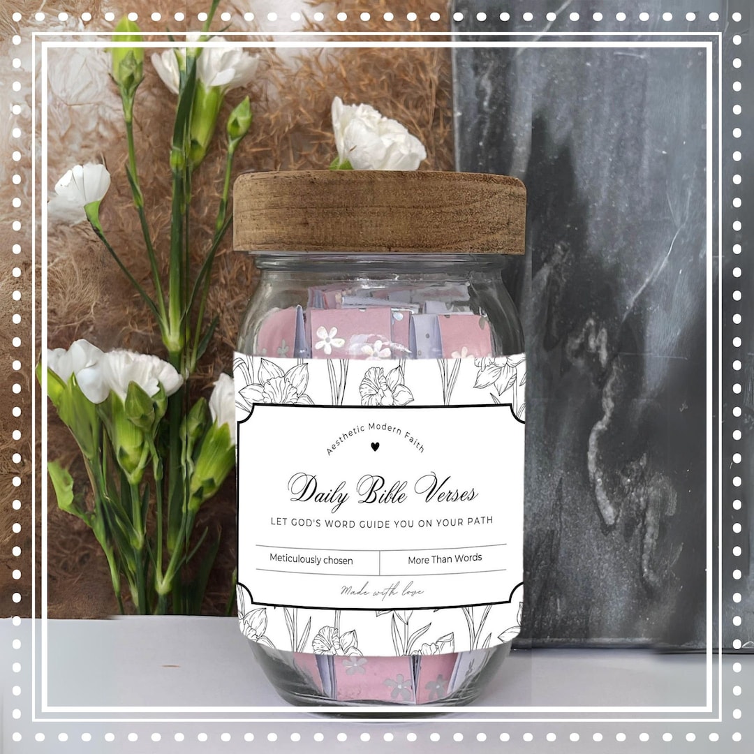 Grief Bible Verse Jar Printable Bible Scriptures Emotional Support ...