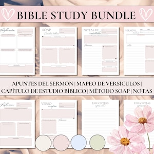 Spanish Bible Study Bundle, Bible Study Resource, Bible Study Printable ...