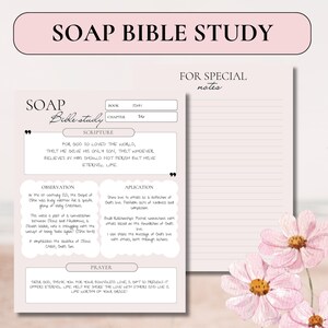 SOAP Bible, Bible Verse Mapping, Devotional Template, Soap Bible Study ...