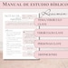 Spanish Bible Study Printable, Bible Scriptures Digital Bible Summary ...
