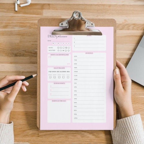 Muslim Planner Deen Planner Quran Tracker Salat Tracker Salat Muslim ...