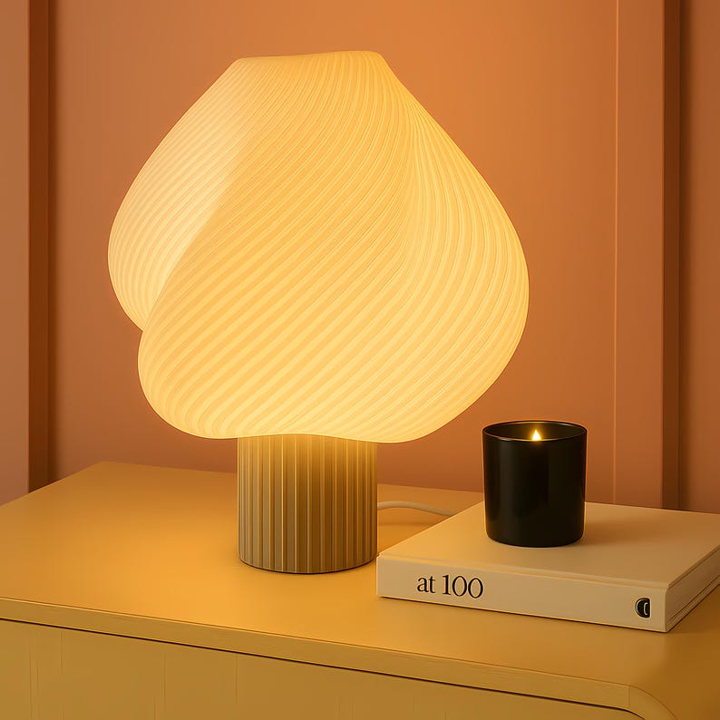 Modern Mushroom Table Lamp as a Desk Lamp for Retro Home Decor ...