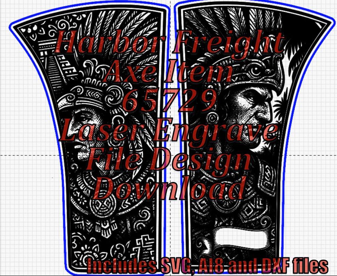 Aztec Axe Laser Engrave File: SVG Ai8 DXF (digital Download) - Etsy