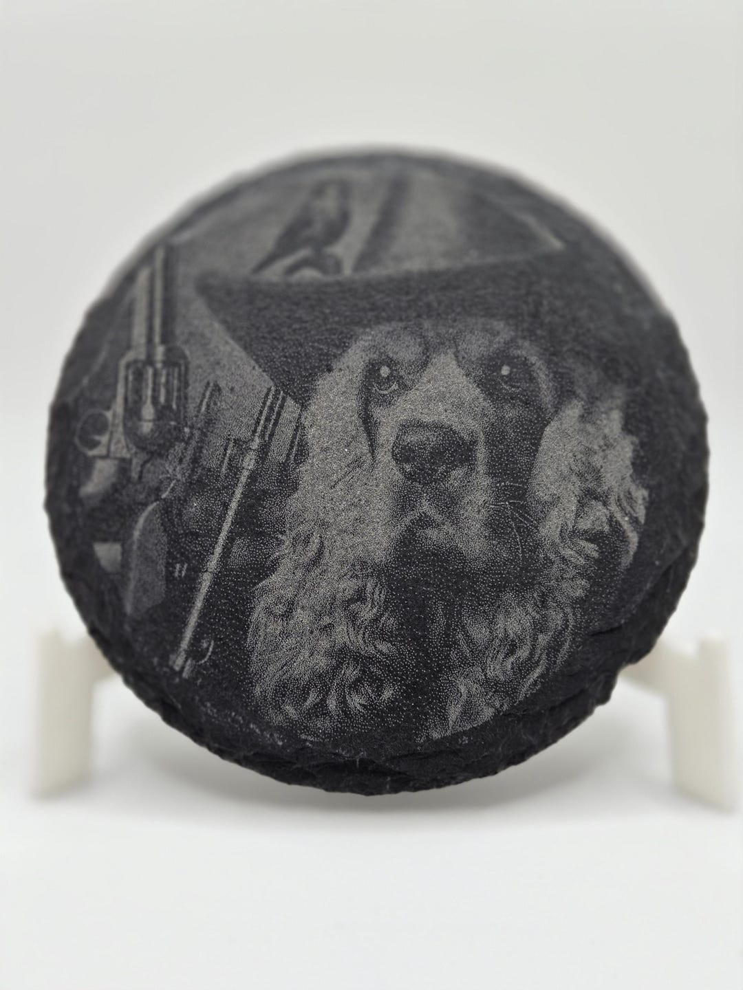 Western Cowboy Outlaw Cocker Spaniel Slate Coasters Gift Custom Set of ...