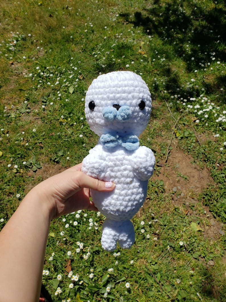 Seal Plushie, Cute, Seal, Crochet, Handmade, Stuffy, Stuffed Animal ...