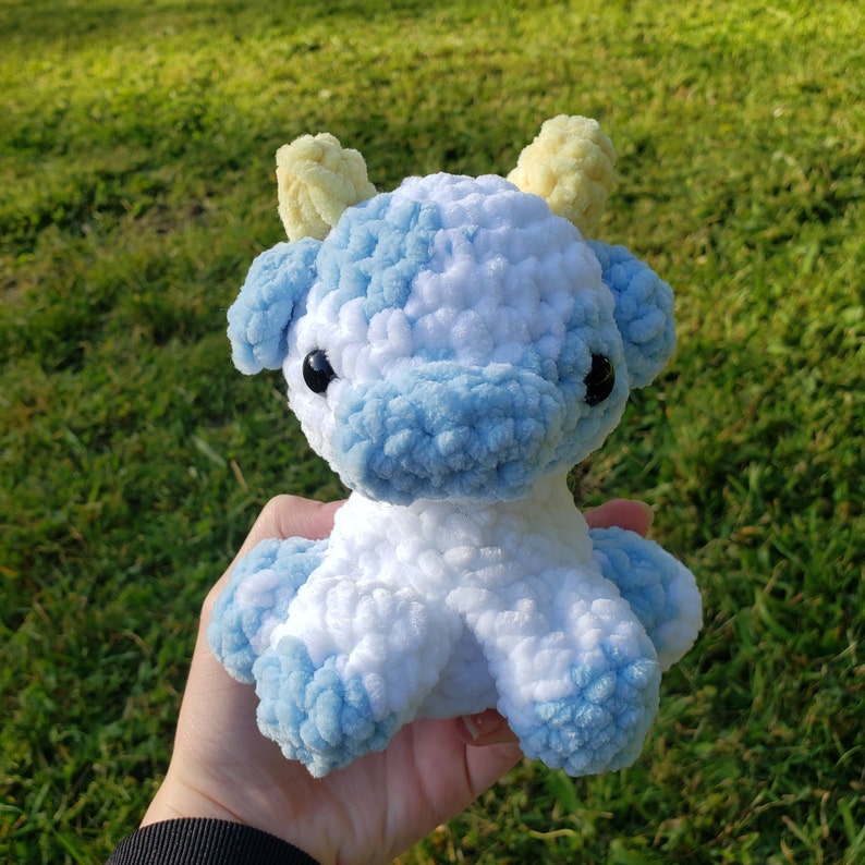 Cow Stuffy, Plushie, Crochet, Handmade Friend, Farm Animal, Snuggle ...