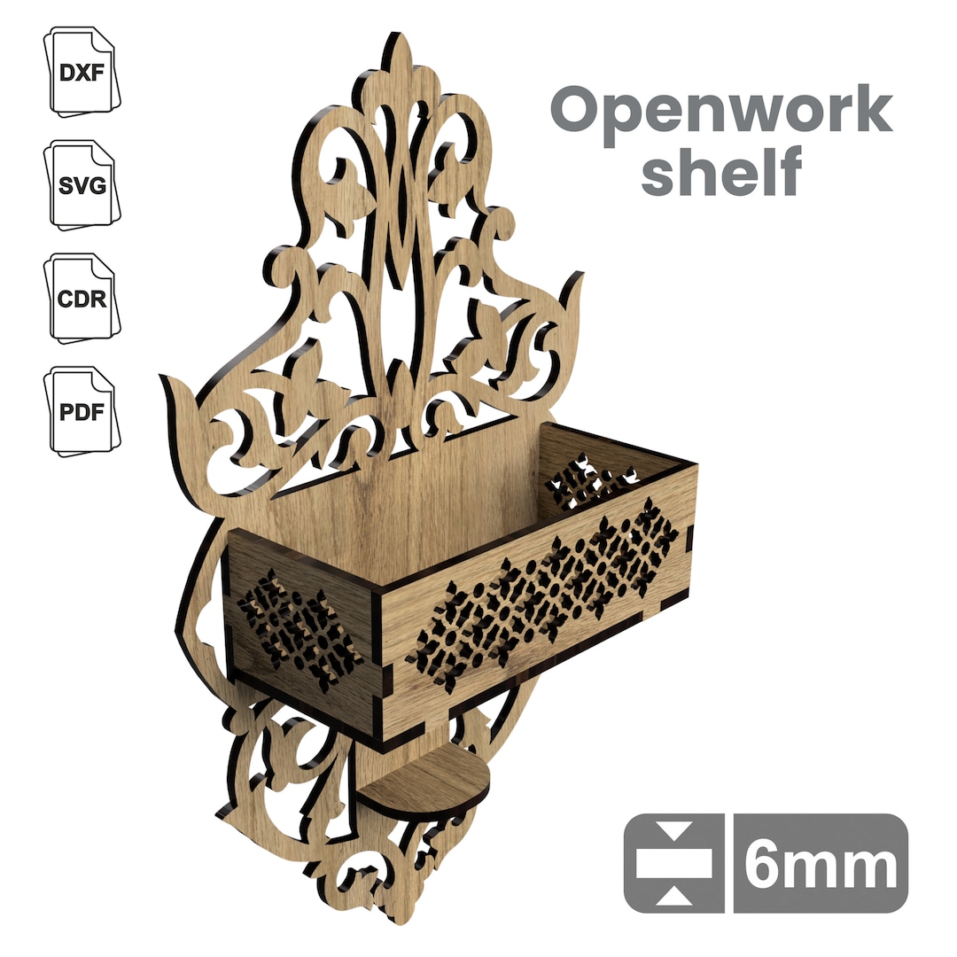 Openwork Shelf, Laser Cut Layout - Etsy