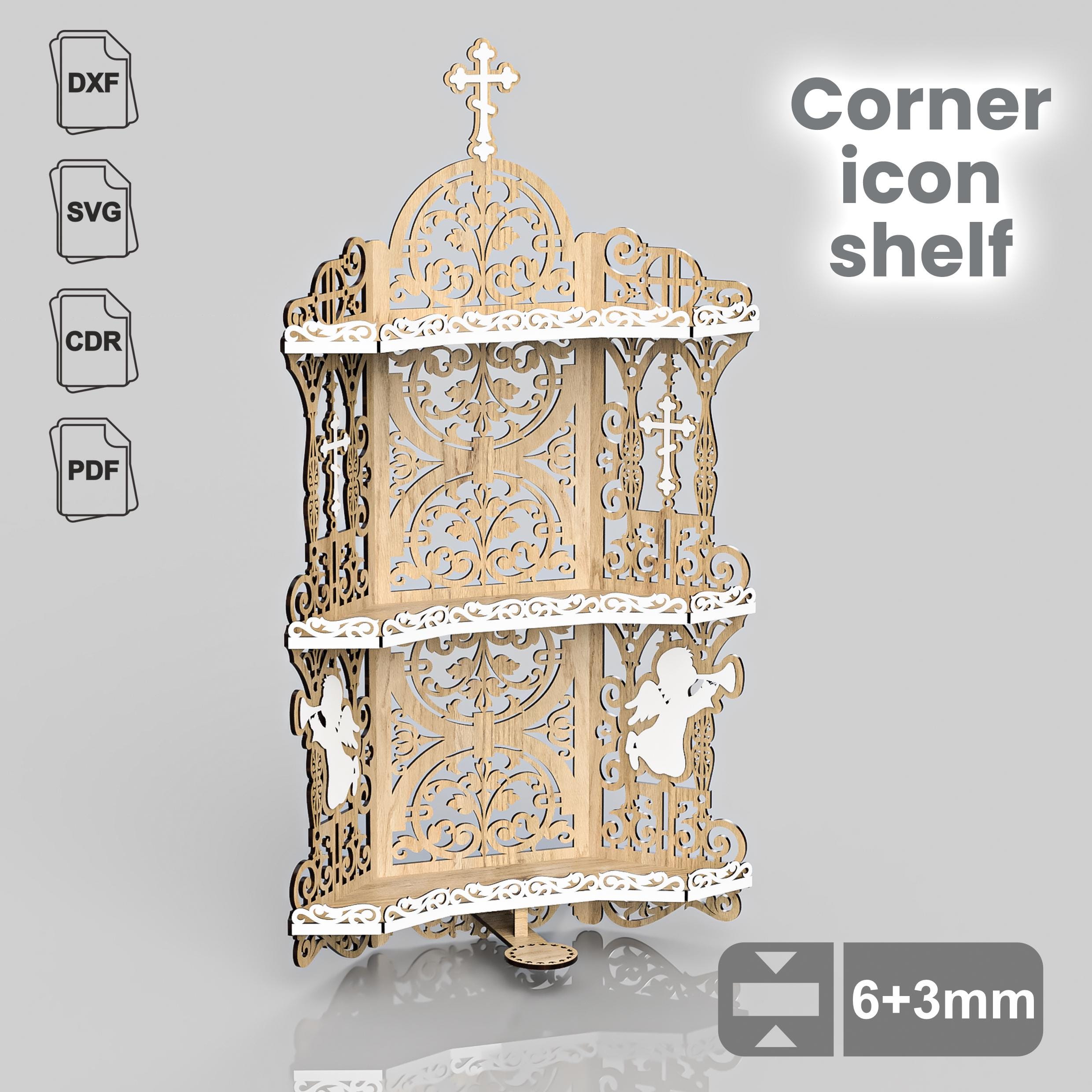 Corner Icon Shelf, Laser Cut Layout - Etsy