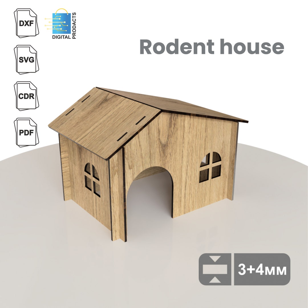 Rodent House, Pet House, Laser Cut Layout - Etsy