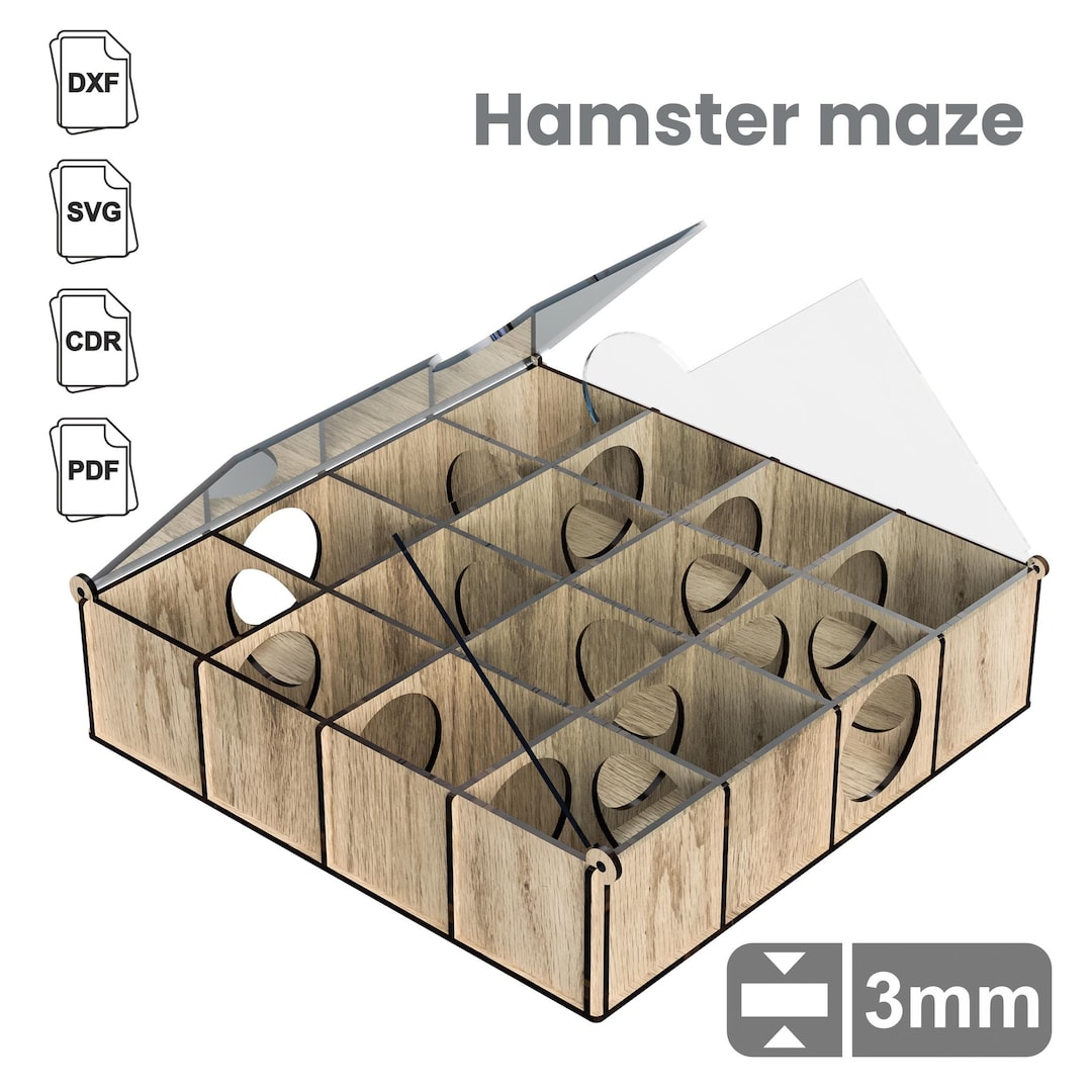 Hamster Maze, Laser Cutting Layout - Etsy