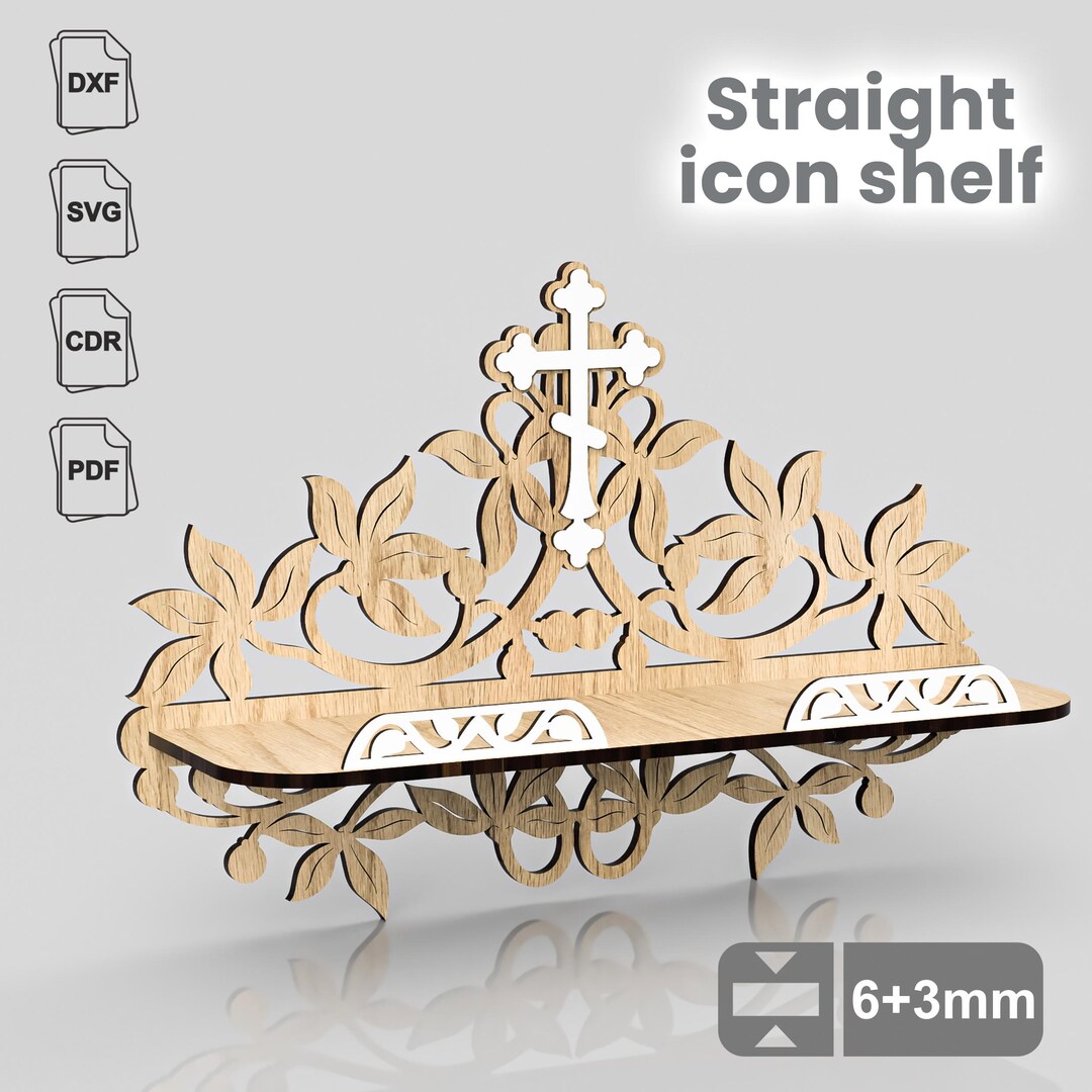 Religious Icon Shelf, Laser Cutting Layout - Etsy