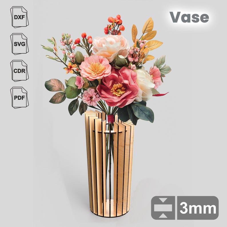Vase, Laser Cutting Layout - Etsy