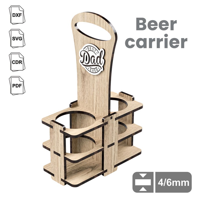 Laser Cut Beer Caddy - Etsy