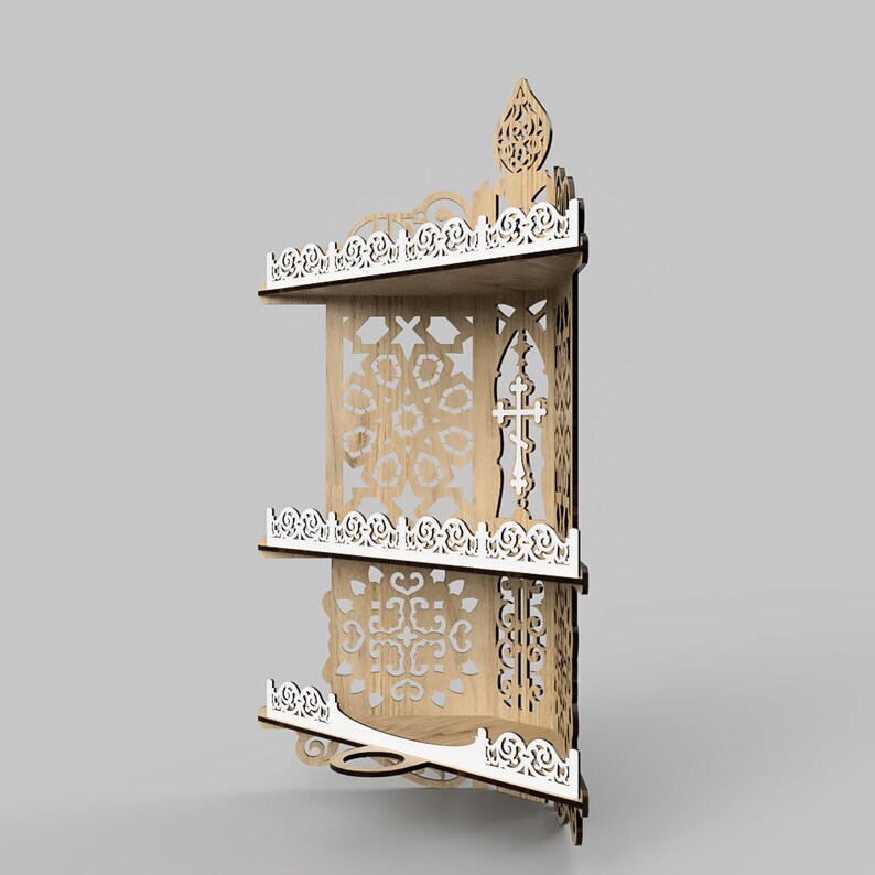 Corner Shelf for Icons, Laser Cut Layout - Etsy