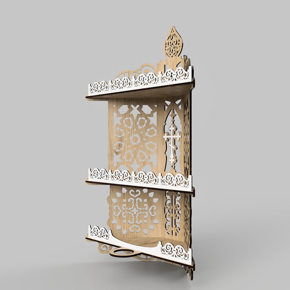 Corner Shelf for Icons, Laser Cut Layout - Etsy