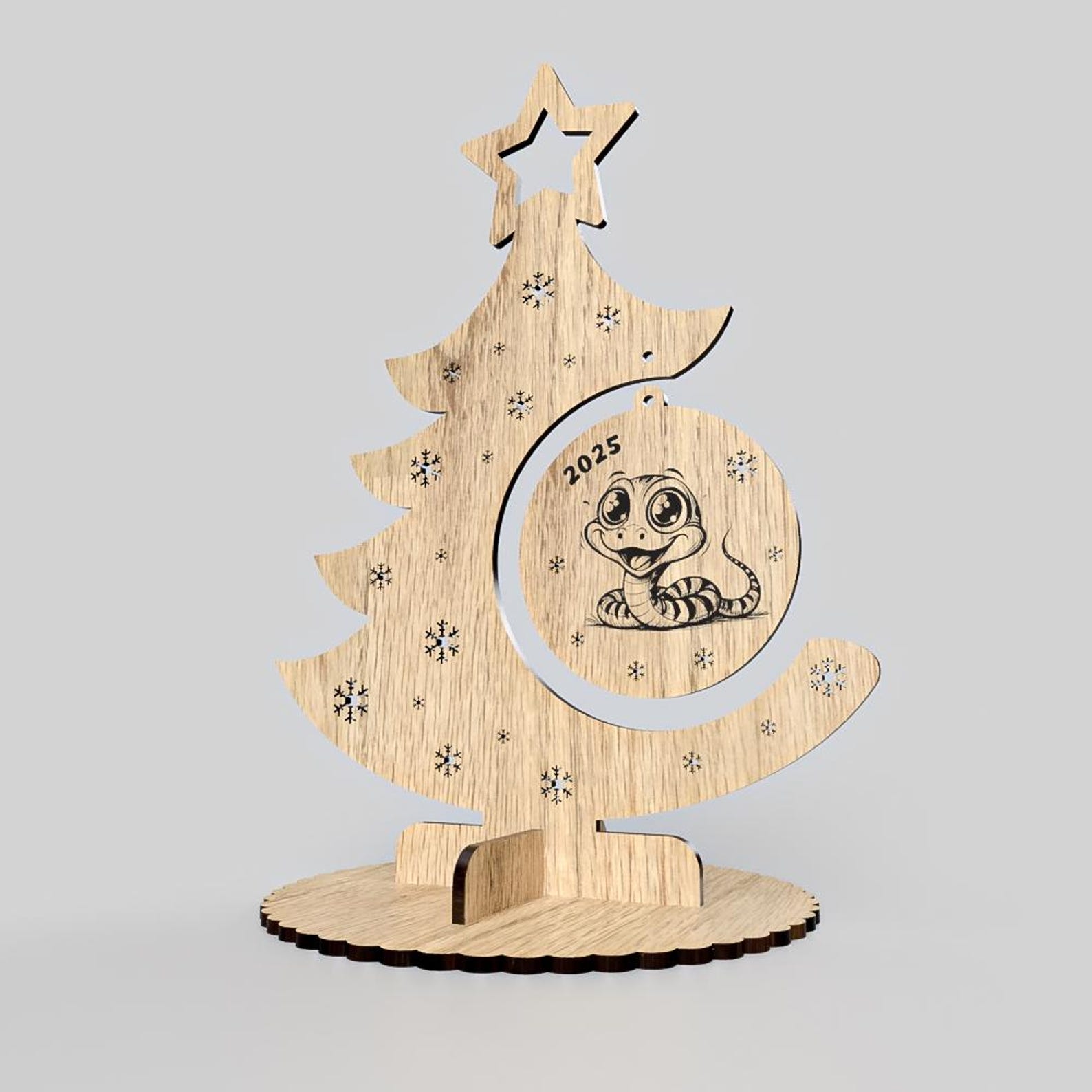 New Year's Tree, Laser Cutting Layout - Etsy