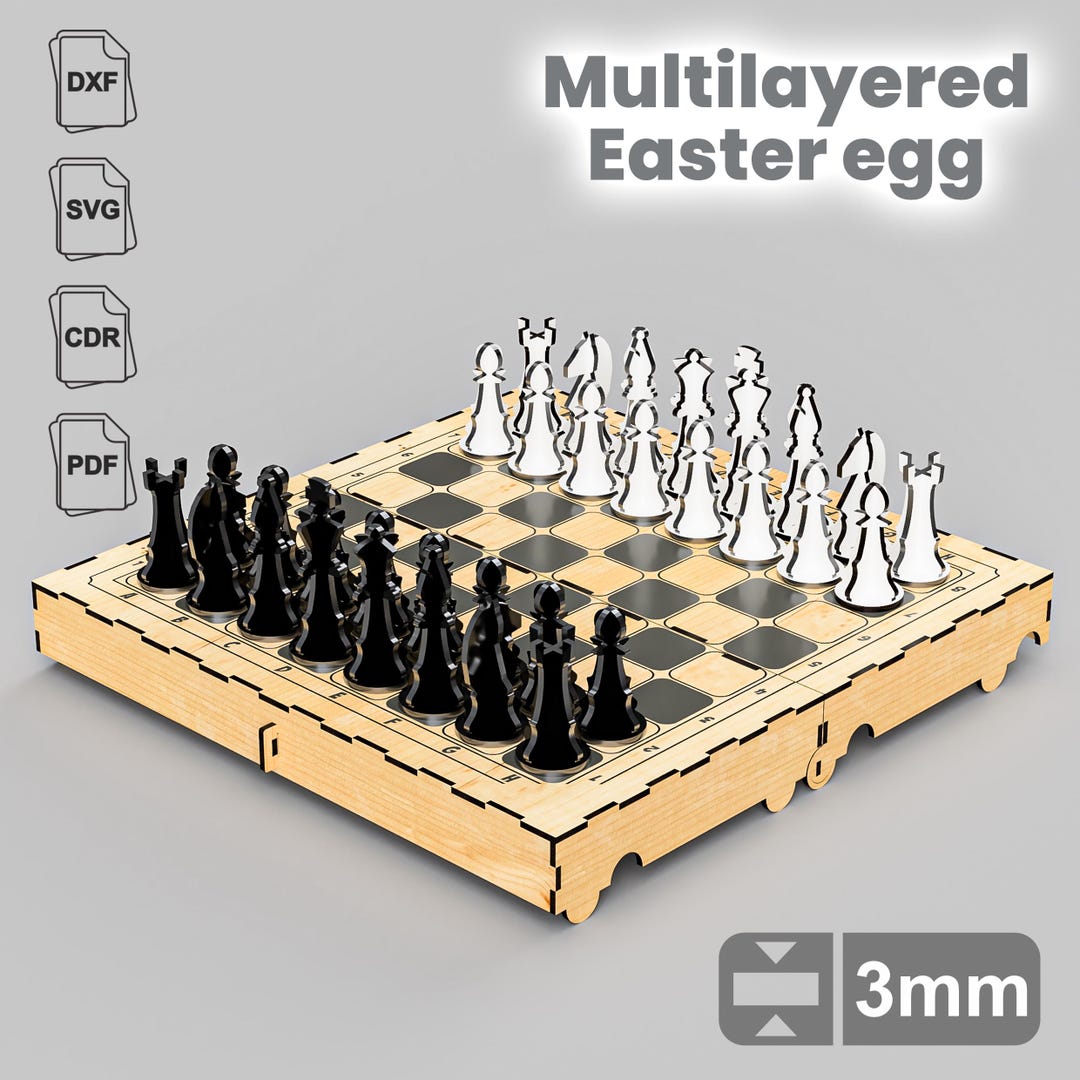 Chess, Laser Cutting Layout - Etsy