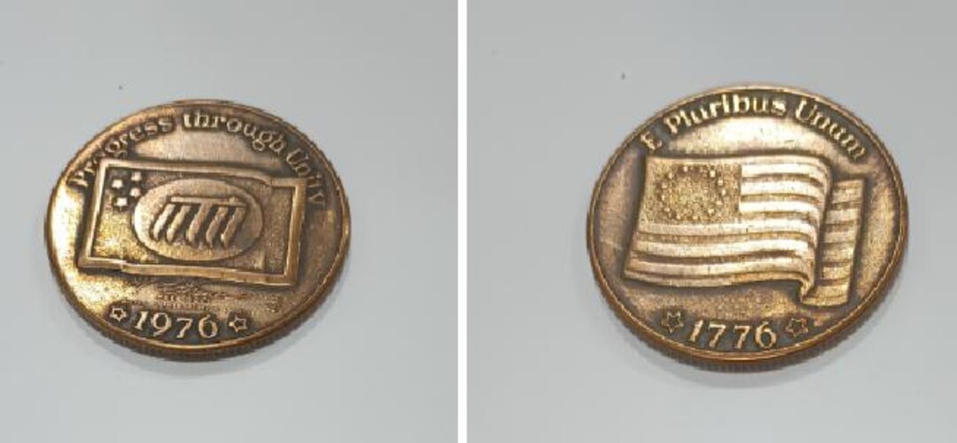 1776 Copper Progress Through Unity Coin United Transportation Union - Etsy