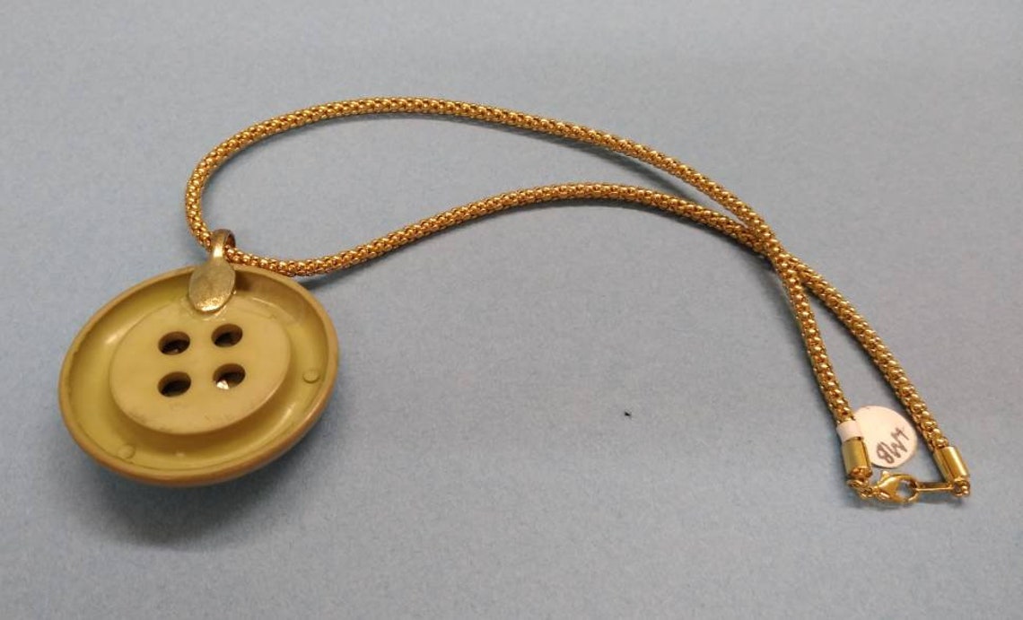 Vintage Mermaid-style Sea Green Acrylic 1960s Button With 1980s Abalone ...