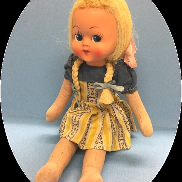 Vintage Cloth Doll - Etsy