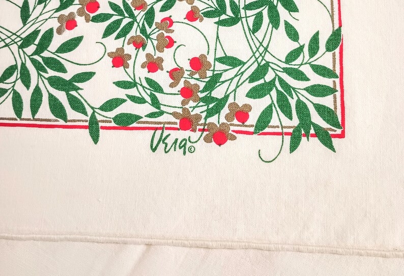Designer Vera Vintage Tablecloth Cotton 1980s - Etsy