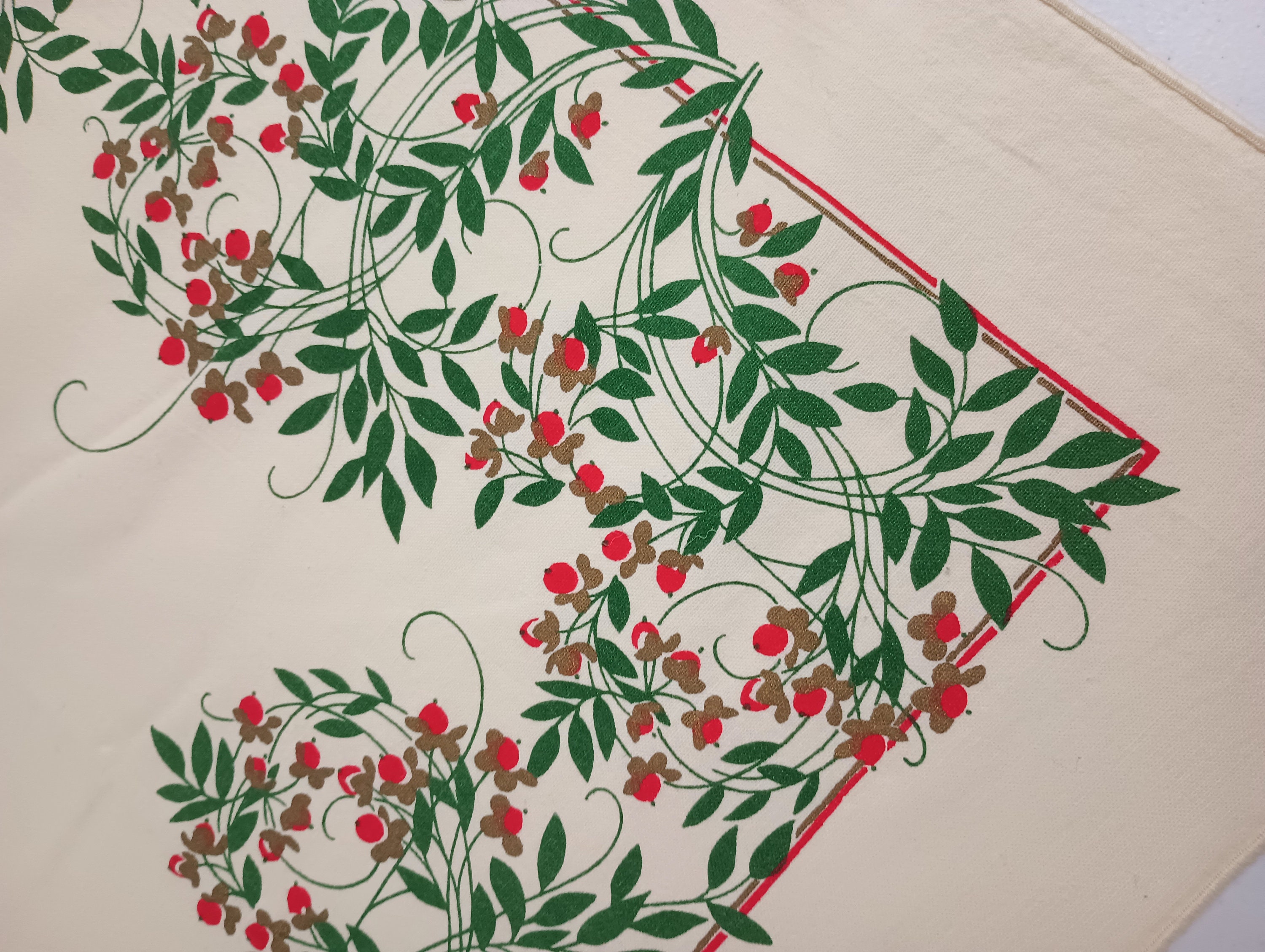 Designer Vera Vintage Tablecloth Cotton 1980s - Etsy