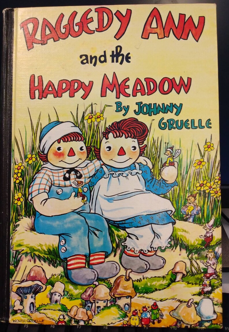 1960s Vintage Raggedy Ann and Andy Children's Book Color Pages. Full ...