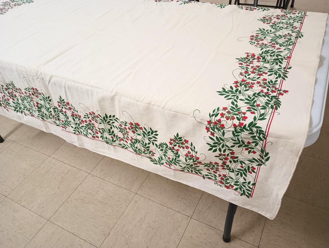 Designer Vera Vintage Tablecloth Cotton 1980s - Etsy