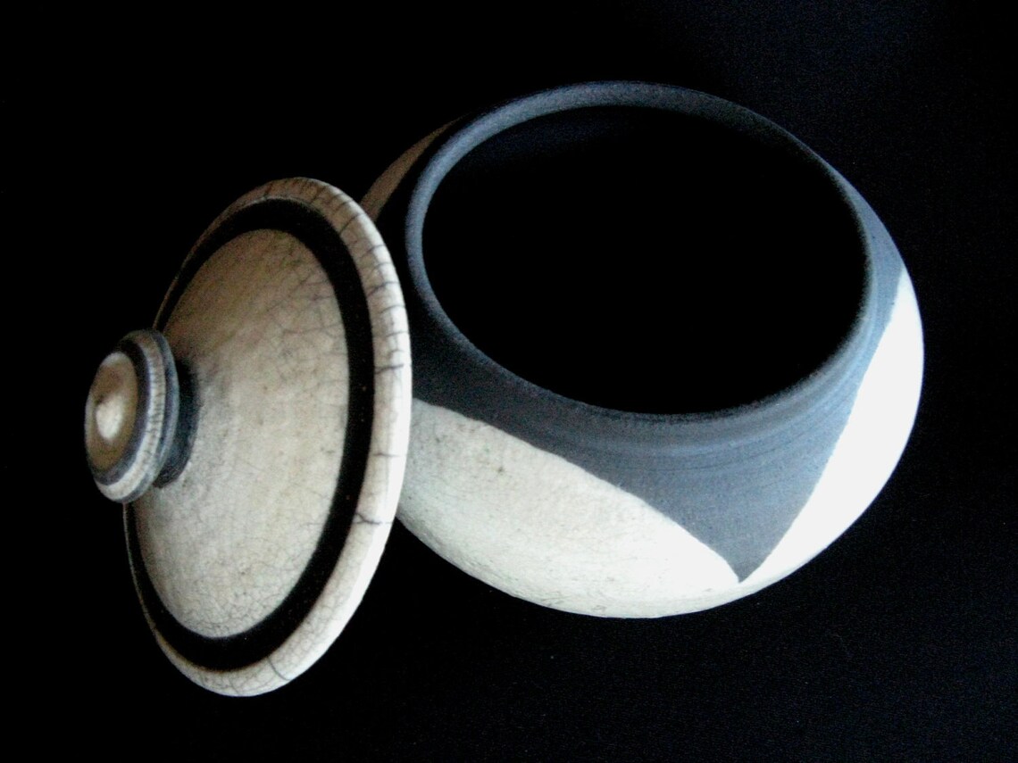 Raku Covered Jar - Etsy
