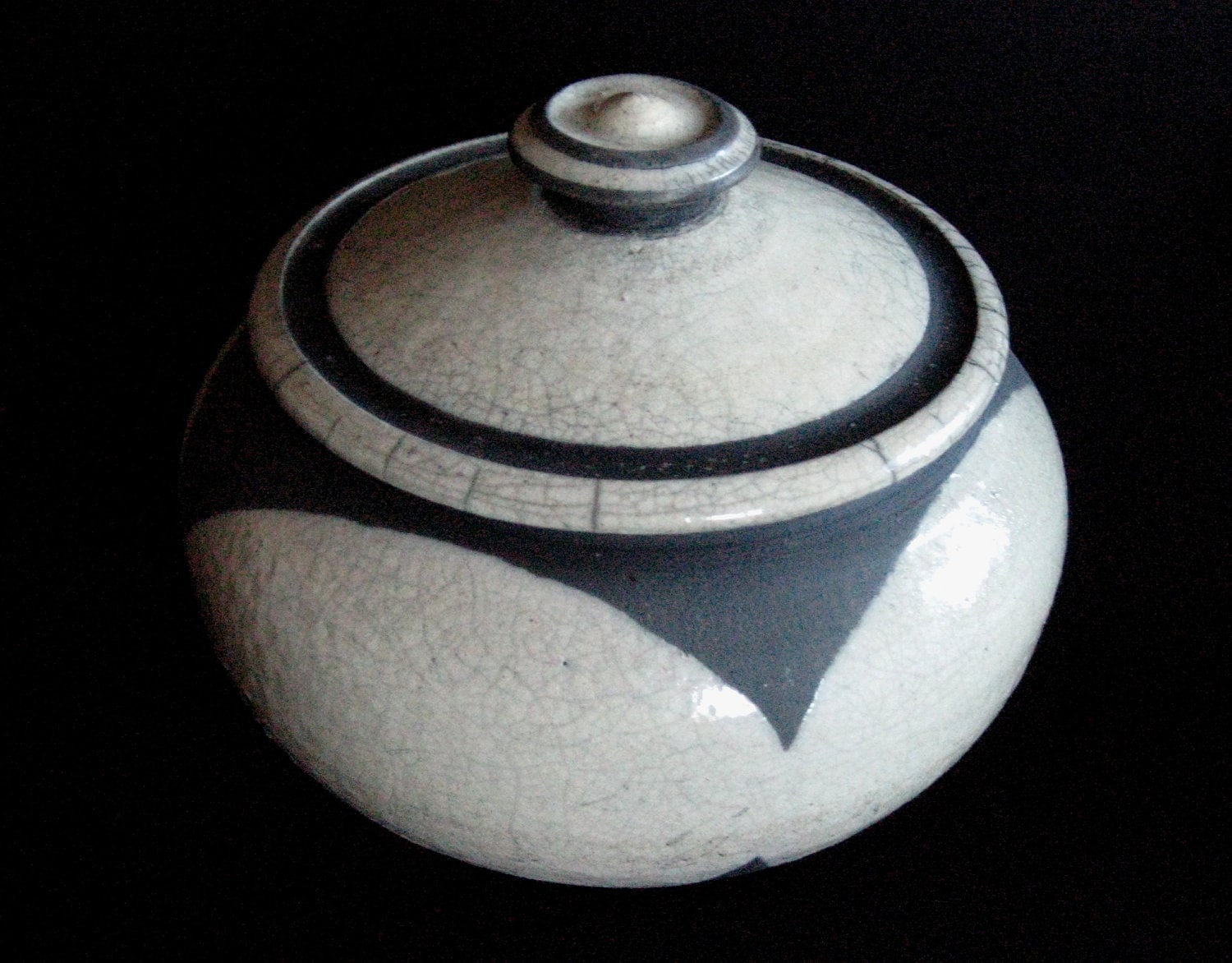Raku Covered Jar - Etsy