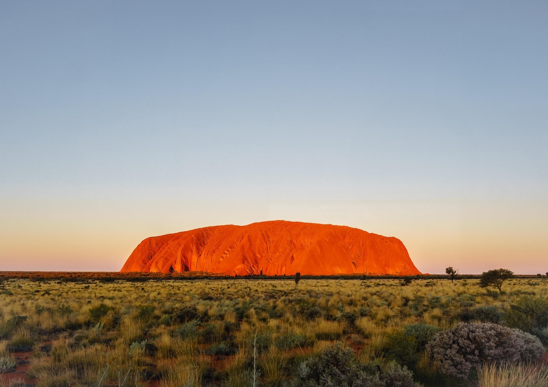 Australian Wall Art Uluru Sunset Photo Museum Quality Print - A3 ...