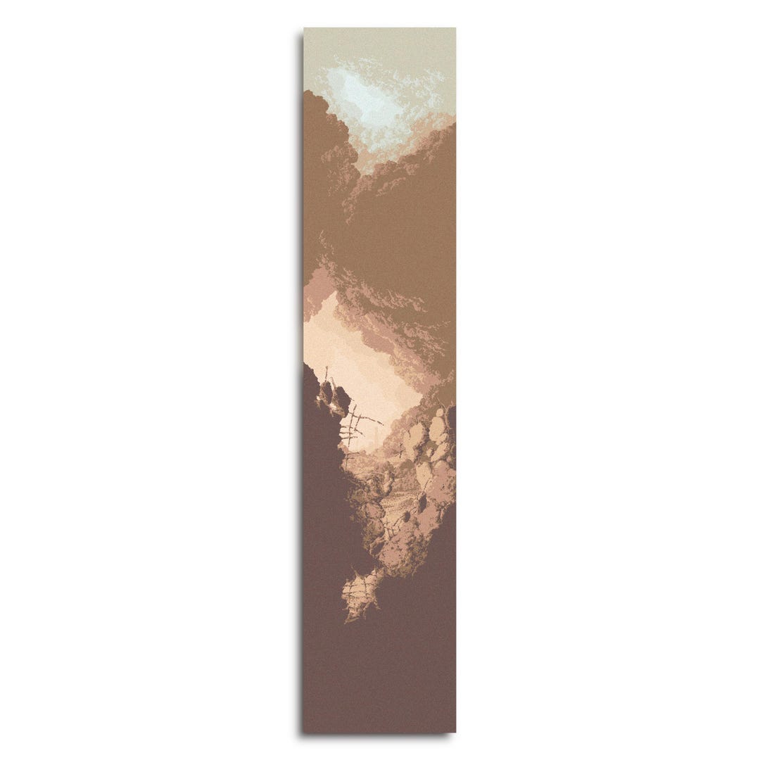 Vertical Art Print - Smokestack - Uniquely Tall Artwork With Moody ...