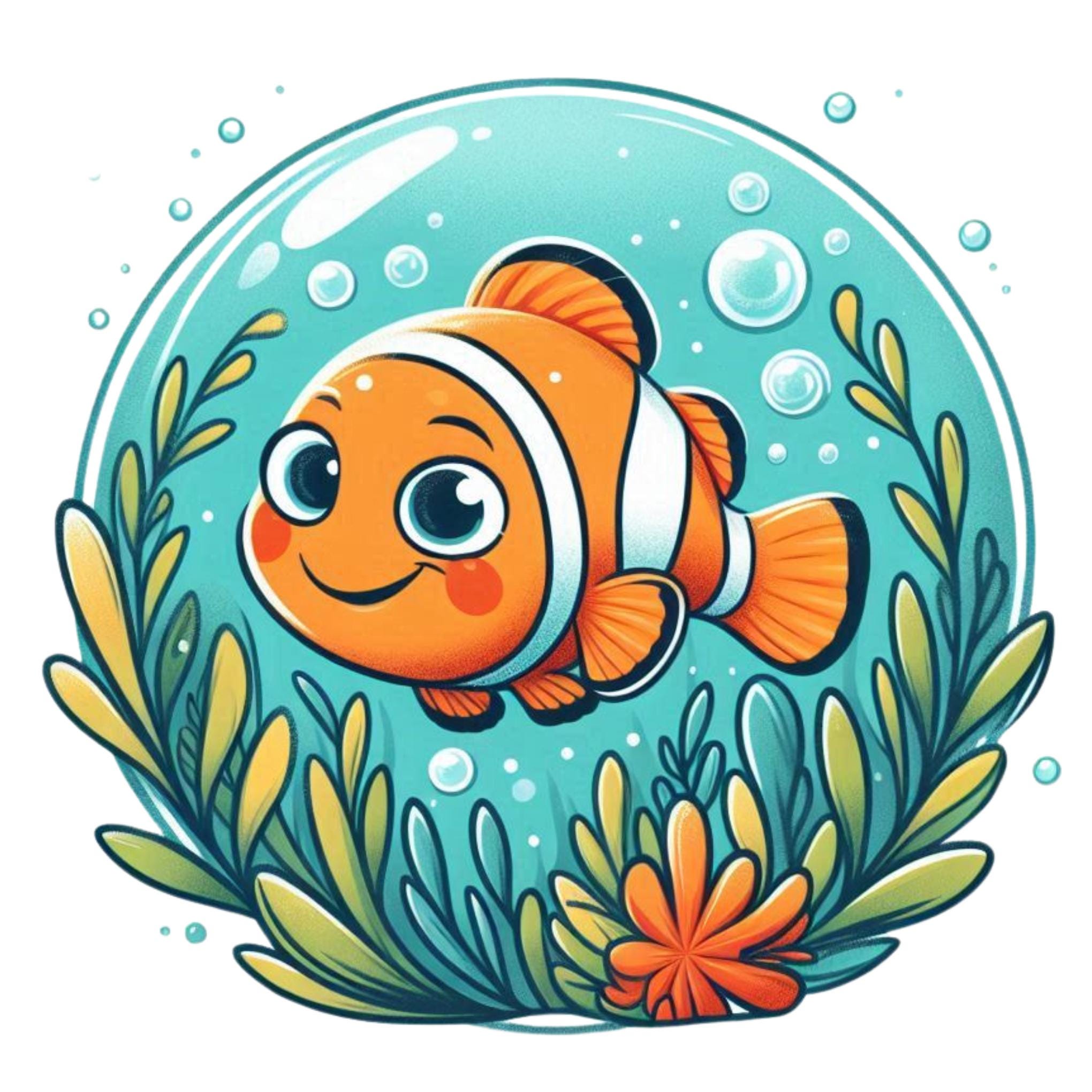 Finding Nemo Clipart, Nemo Png, Cute Nemo, Transparent Design, Instant ...