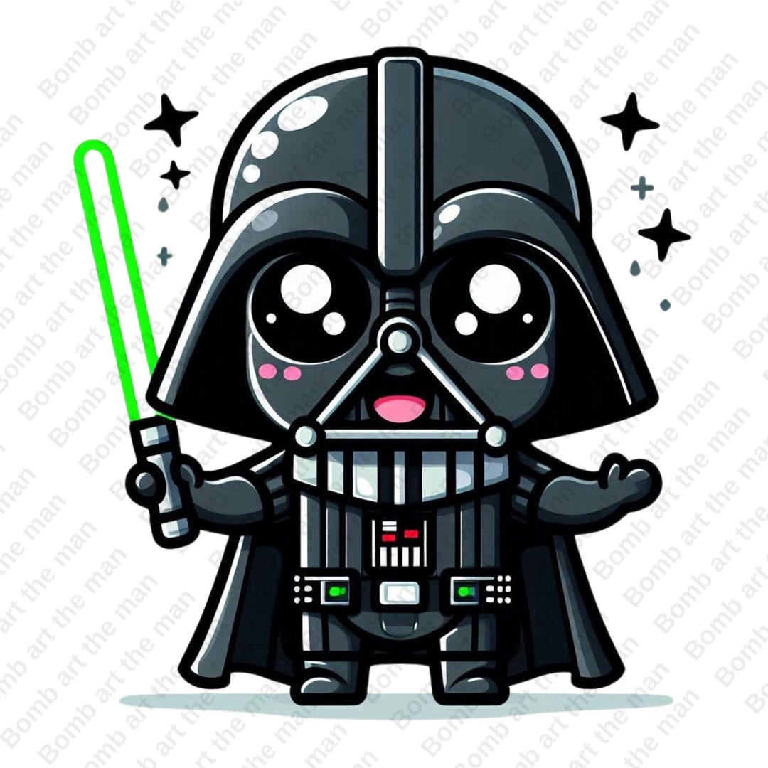 Cute Darth Wader Clipart, Star Wars Chacarcters, Darth Wader Png ...