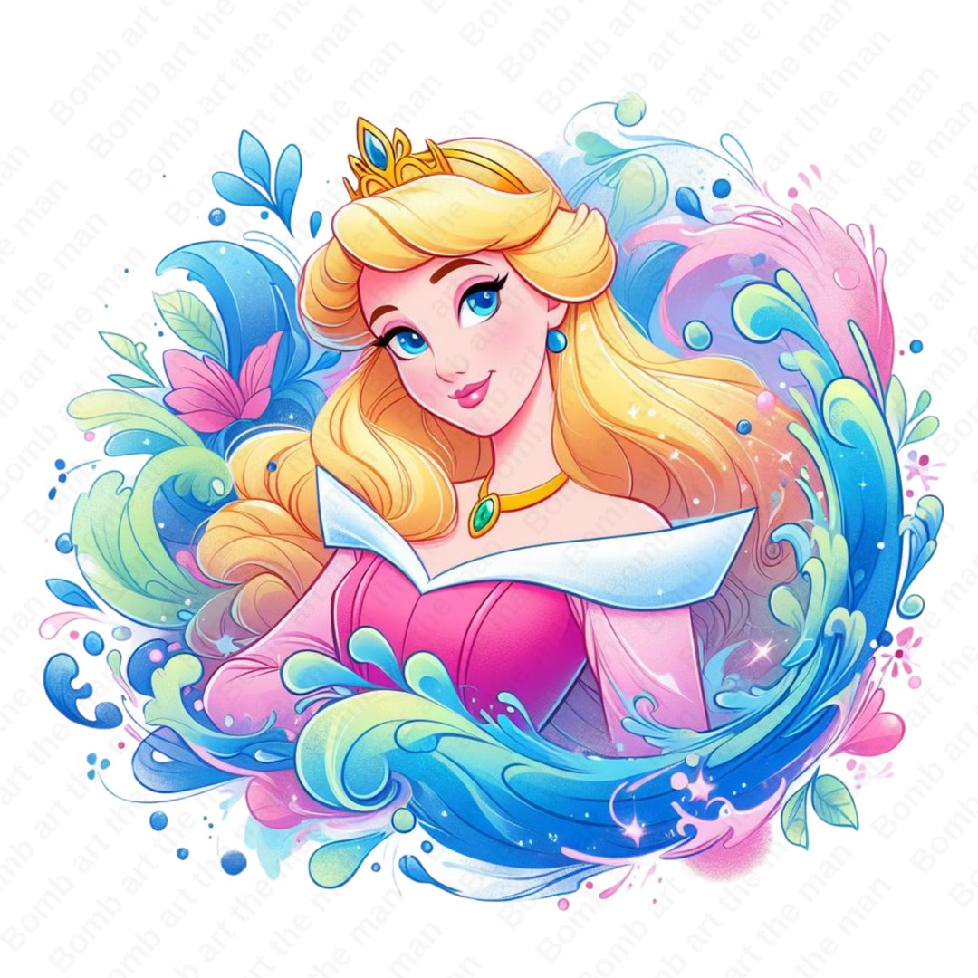 Princess Aurora Clipart, Princess Aurora Png, Princess Splash Design ...