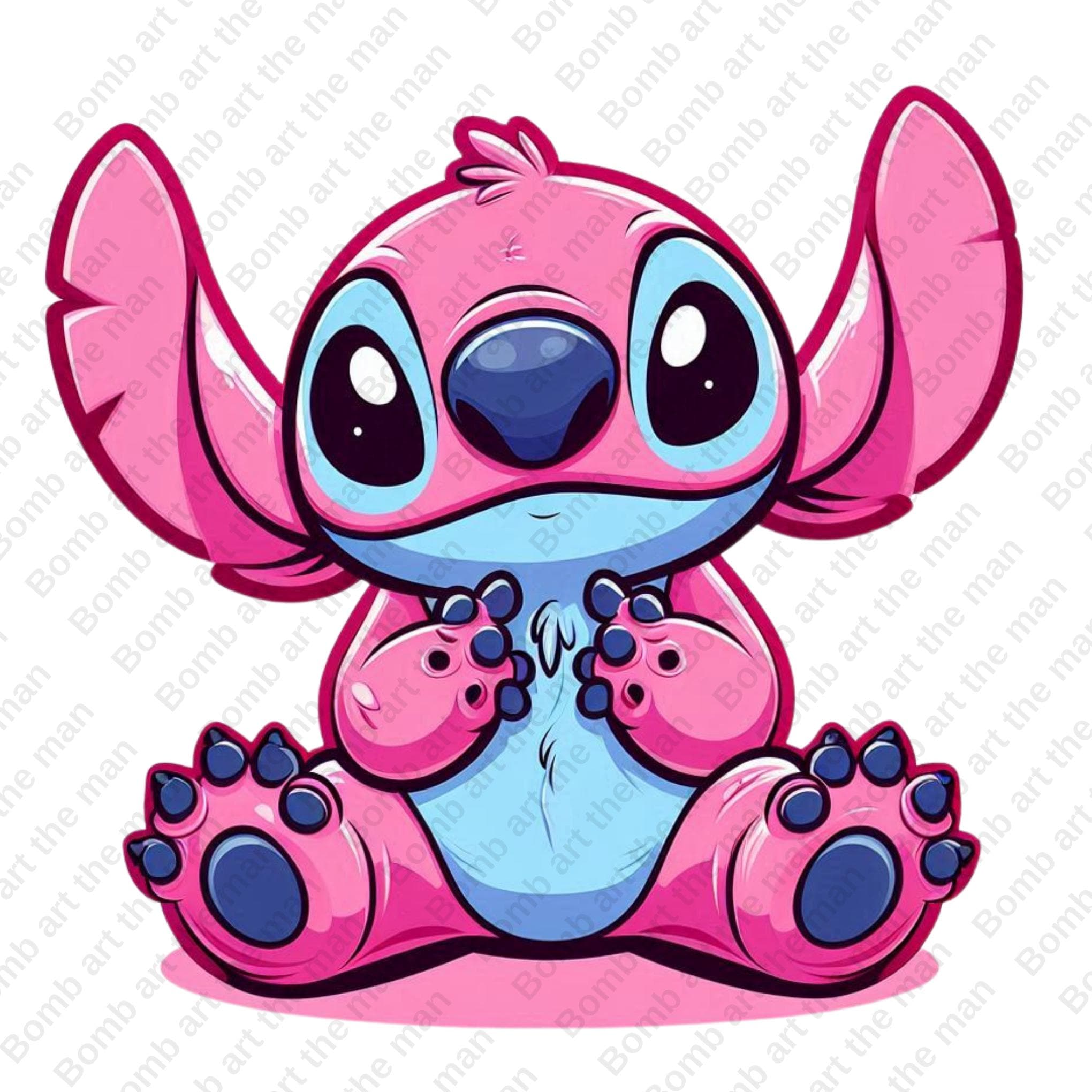 Cute Stitch Angel Clipart, Stitch Angel Png, Stitch Pink Clipart ...
