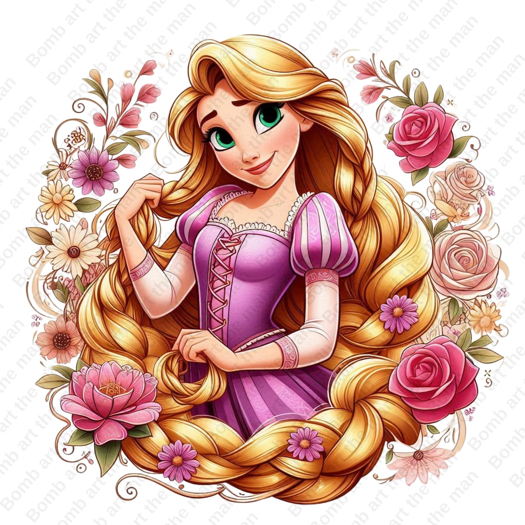 Tangled Clipart, Tangled Png, Rapunzel Png, Rapunzel Cute Clipart ...