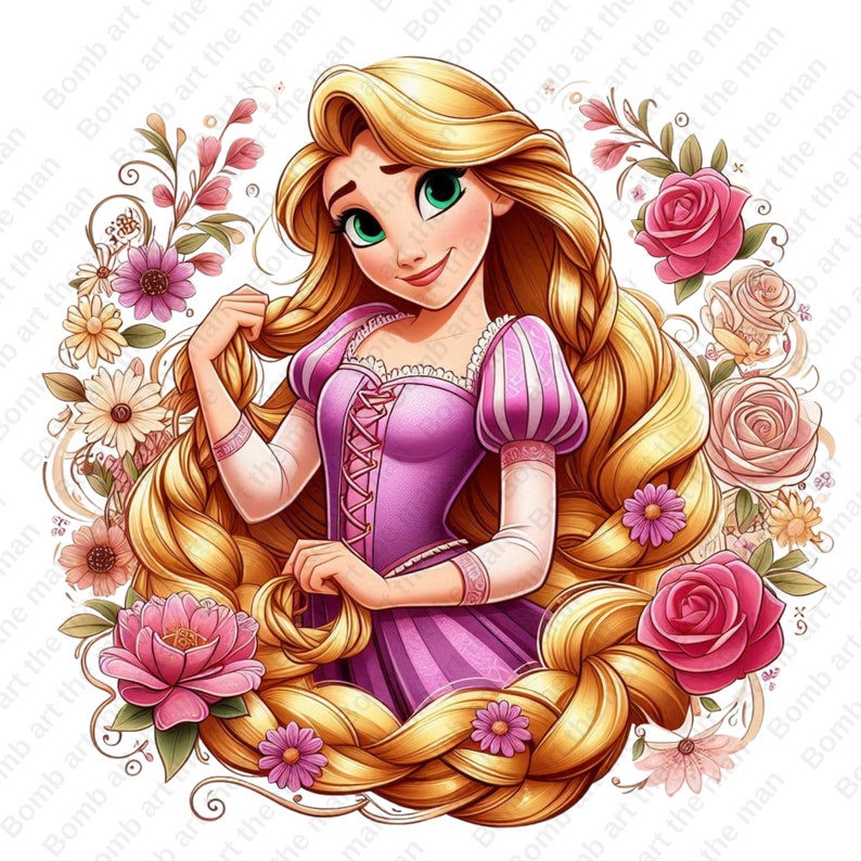 Tangled Clipart, Princess Rapunzel Png, Tangled Png, Rapunzel Cute ...