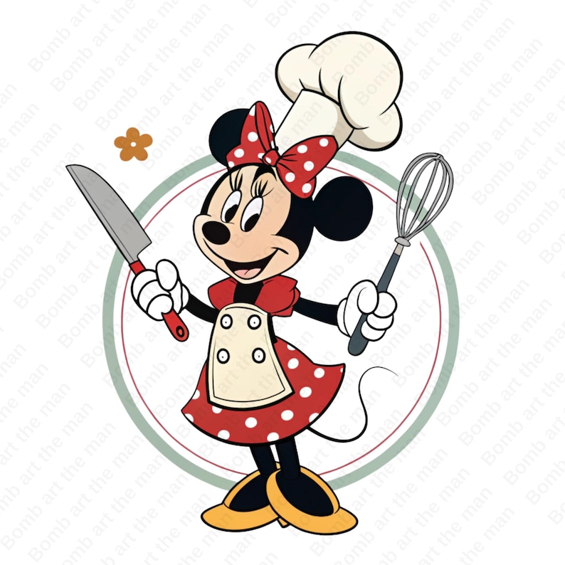 Minnie Mouse Kitchen Chef Clipart, Minnie Mouse Png, Kitchen Chef ...