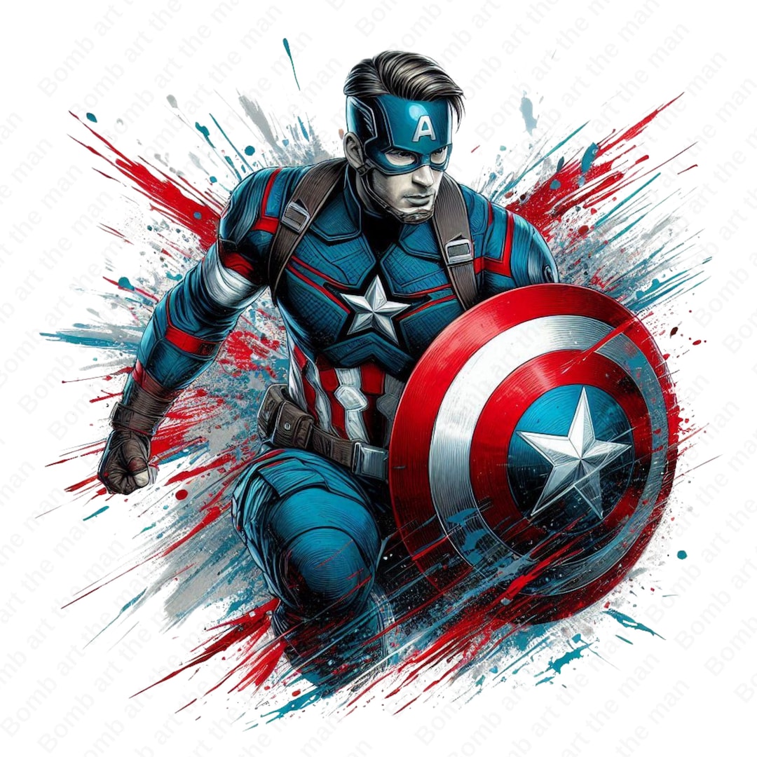 Captain America Clipart, Captain America Png, Super Hero Clipart, Super ...