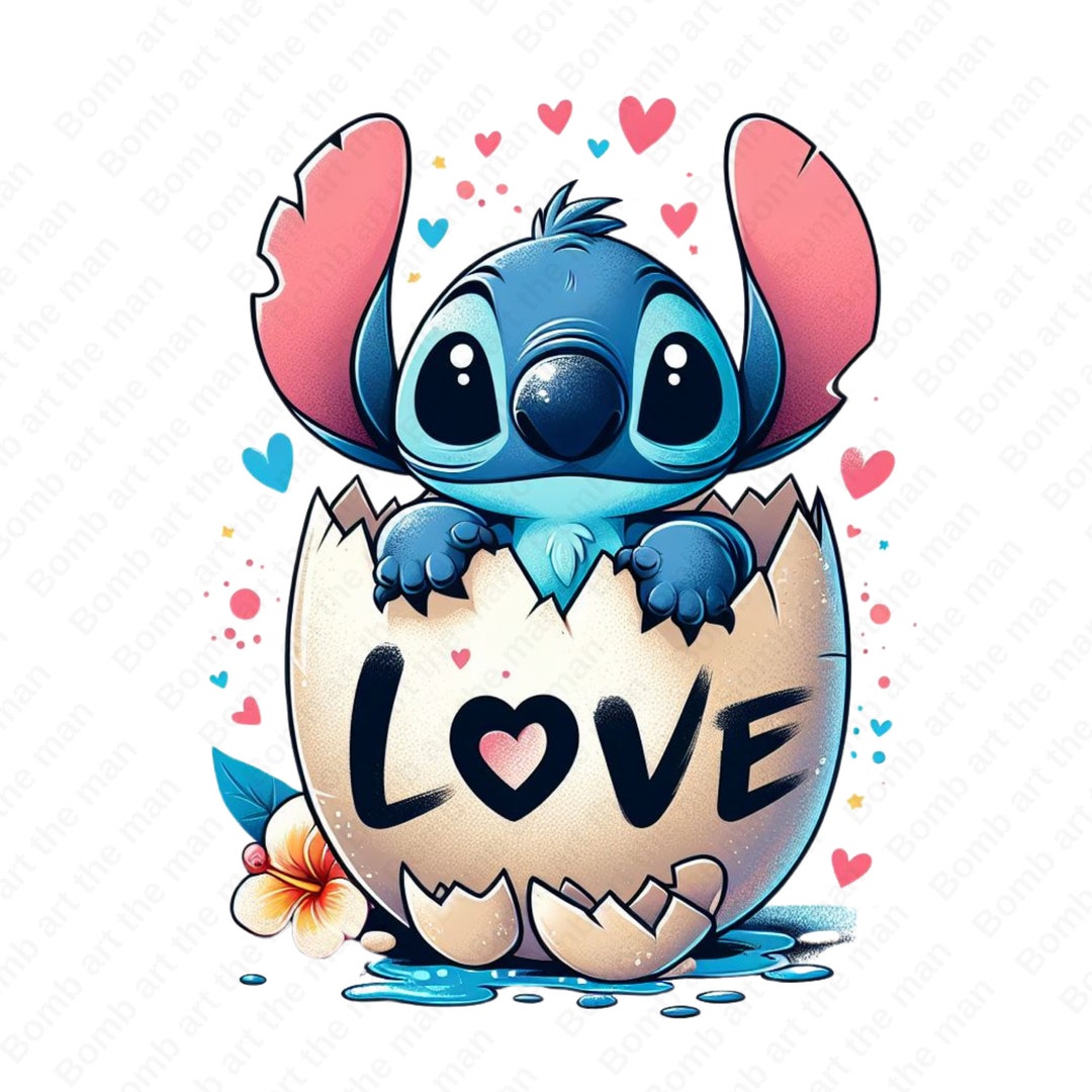 Stitch Easter Clipart, Baby Stitch Png, Stitch Cute Clipart, Instant ...