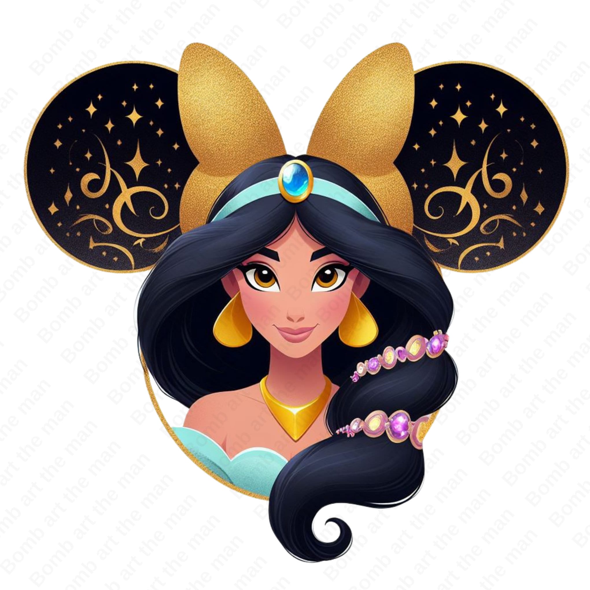 Princess Jasmine Face Character