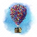 Up Balloon House Clipart, up Movie Png, up Movie Clipart, Instant ...