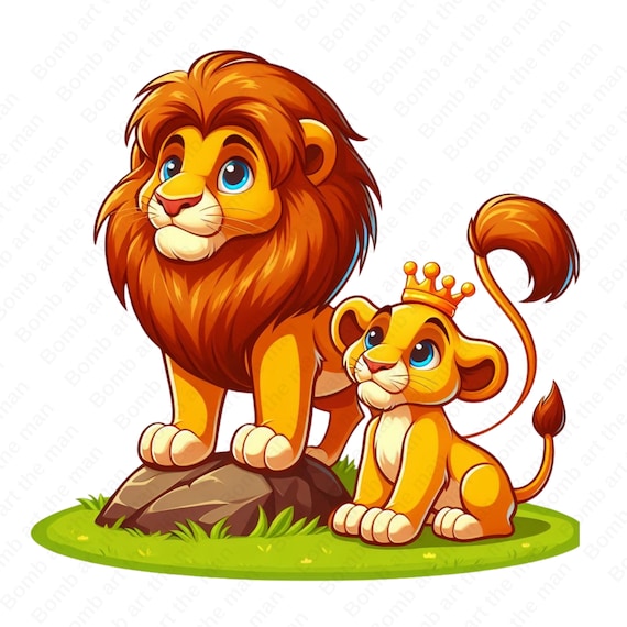 Disegno Di Cartone Animato Di Leone Carino